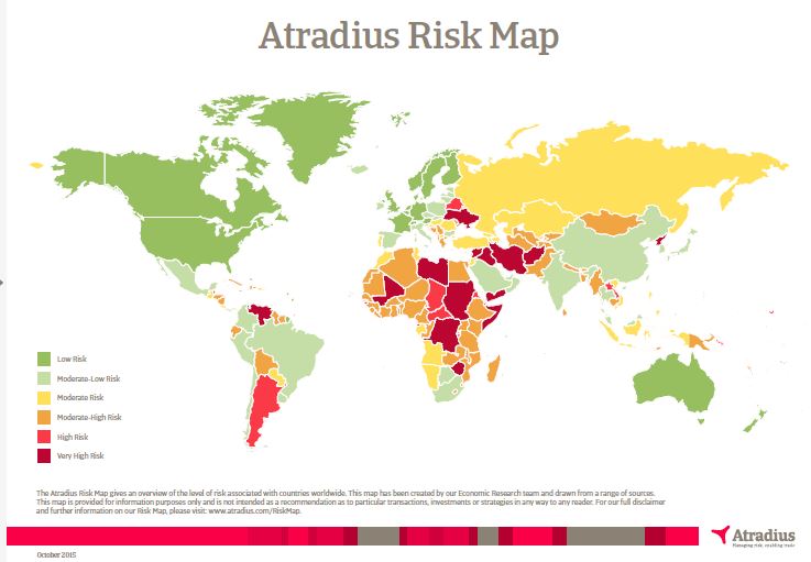 New map highlights world's riskiest business environments | Export and ...